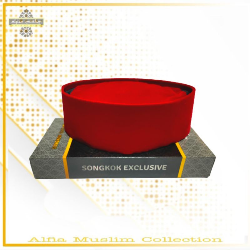 Jual Songkok Kopiah Peci Merah Exclusive | Shopee Indonesia