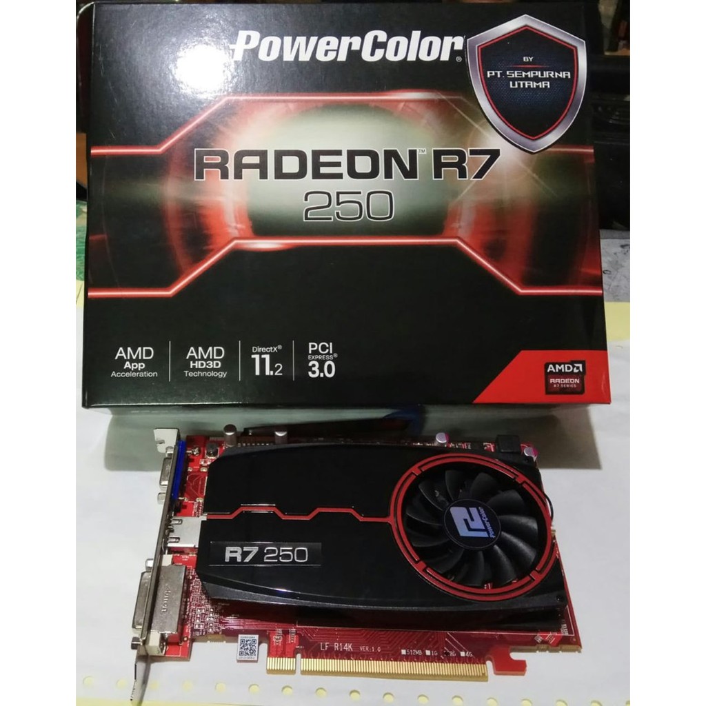 Jual VGA Card PCI-E POWERCOLOR ATI RADEON R7 250 2GB GDDR3 128BIT ...