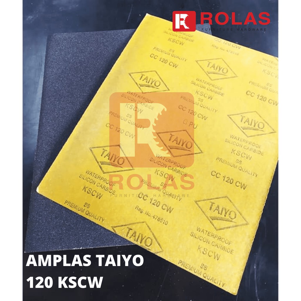 Jual AMPLAS NO 120 MEREK TAIYO KSCW / AMPLAS GRID 120 TAIYO AMPLAS GRIT ...
