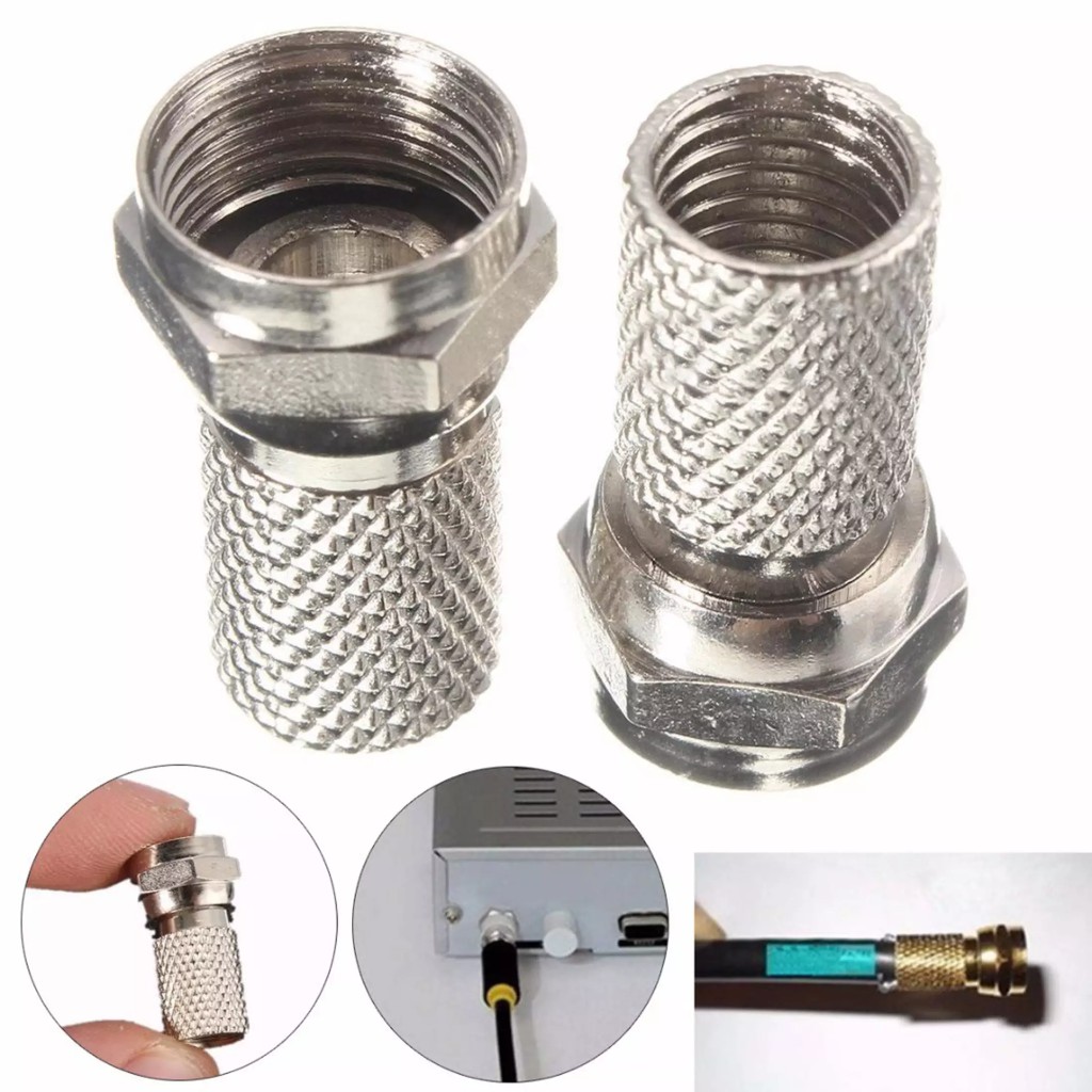 Jual KONEKTOR F 5C DRAT - CONNECTOR JACK RG6 F DRAT - DRAT F | Shopee Indonesia