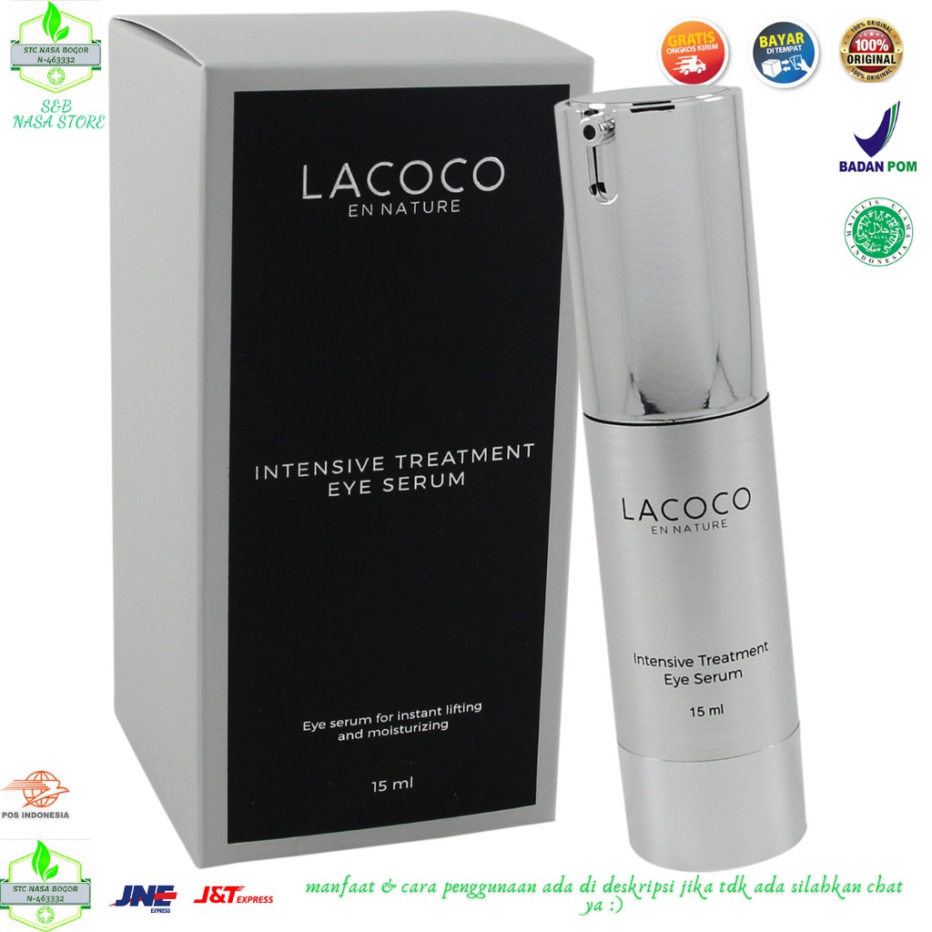 Jual lacoco Intensive Treatment Eye Serum, Serum untuk kantung mata dan ...