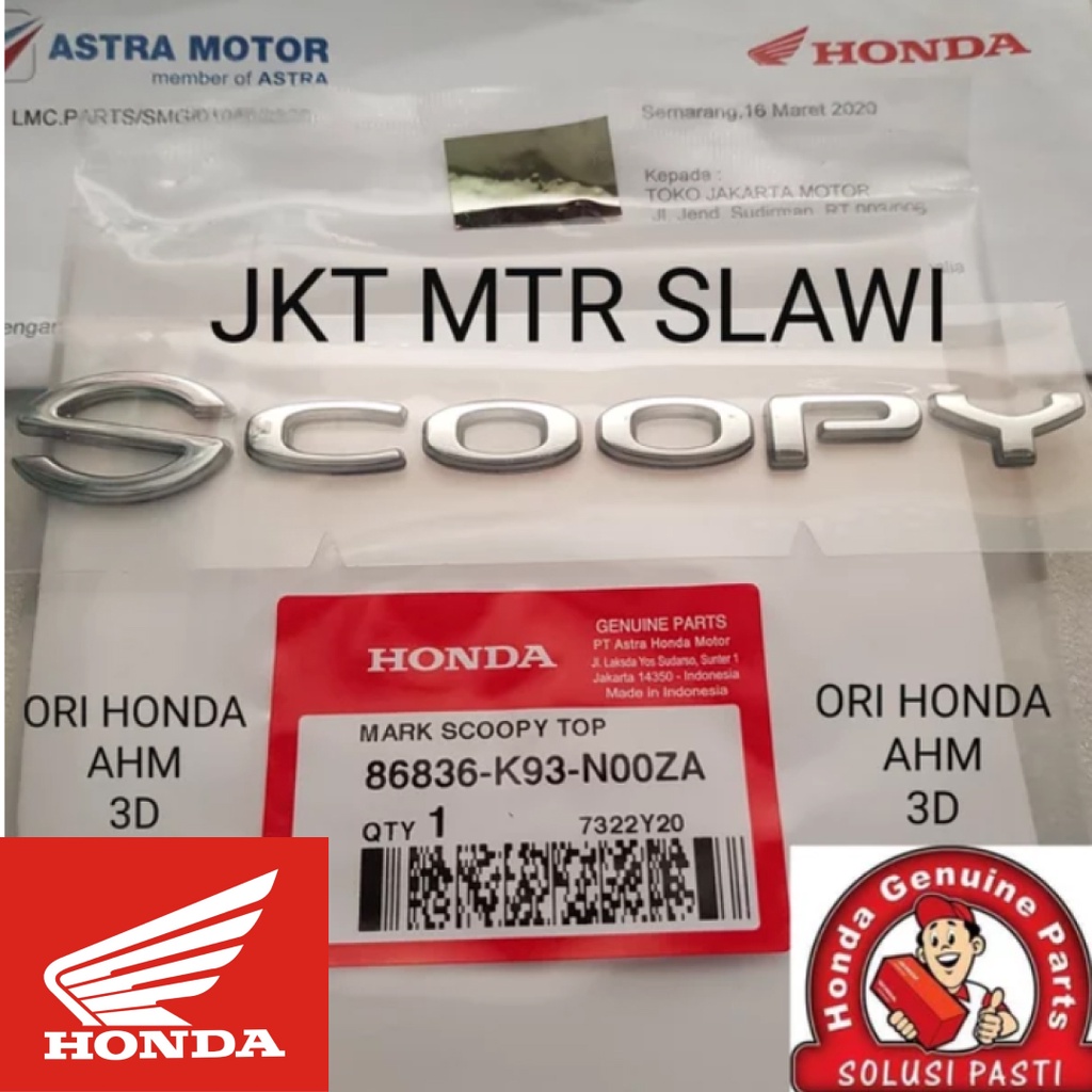Jual emblem scoopy f1 new esp honda ahm | Shopee Indonesia