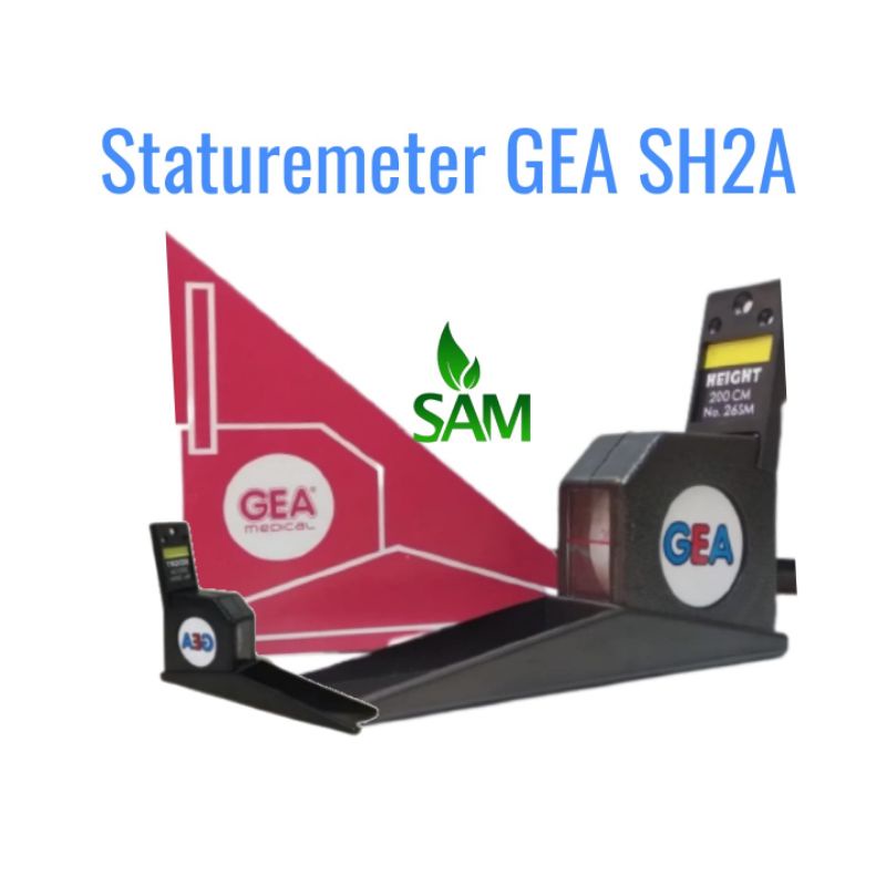 Jual Staturmeter Gea SH2A /alat ukur tinggi badan tempelt /staturmeter ...