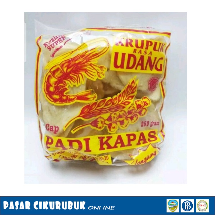 Jual Kerupuk Udang Cap Padi Kapas 250 gram | Shopee Indonesia