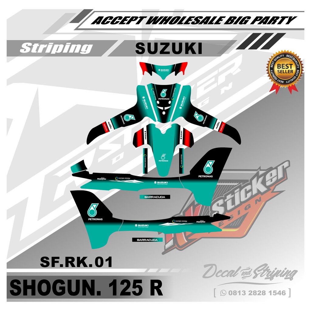 Jual Sticker Decal Shogun 125 R - Sticker Decal Full Body Motor Shogun ...