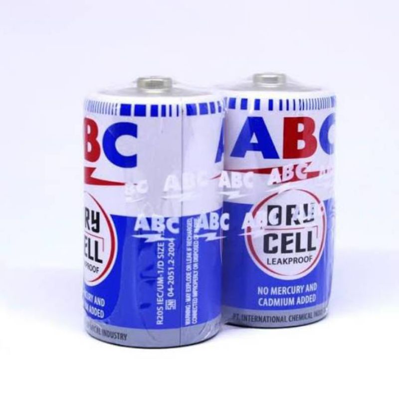 Jual Battery baterai ABC Besar Biru R20 Harga per 2 pcs | Shopee Indonesia