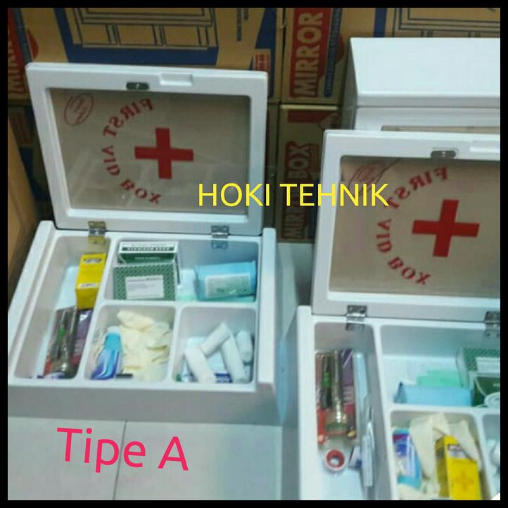 Jual Box Penyimpanan Obat - Kotak Obat P3K Medis Dinding Set Type A ...