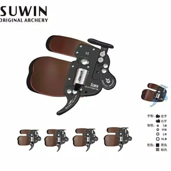 Jual S0C00 Decut Suwin Finger Tab - Archery Fingertab For Recurve Bow ...