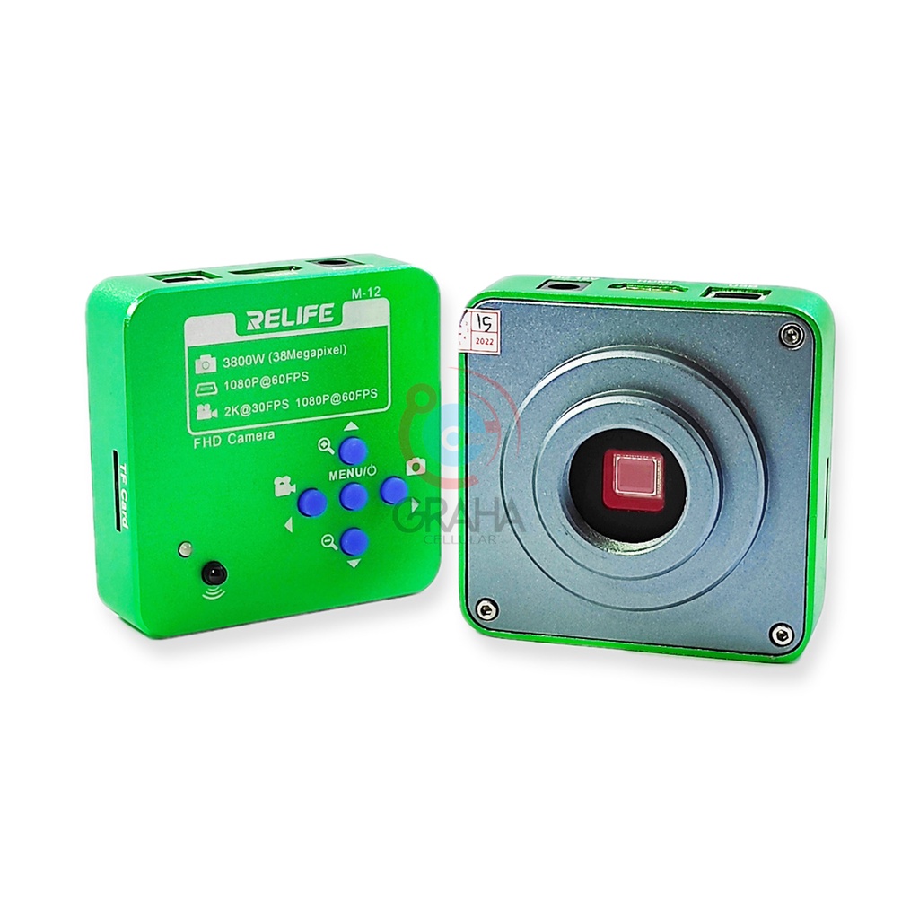 Jual CAMERA RELIFE M-12 38MP FOR MICROSCOPE HD TRINOCULAR | Shopee Indonesia