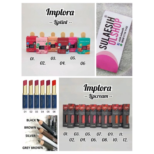 Jual LIPSTIK /LIPTIN / INSTANSE MATTE(LIPSTIK BATANG)/PENCIL ALIS ...