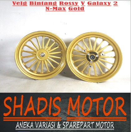 Jual Velg Bintang Motor Merk Rossy Tipe V-Galaxy-2 Ukuran 350/400 Ring ...