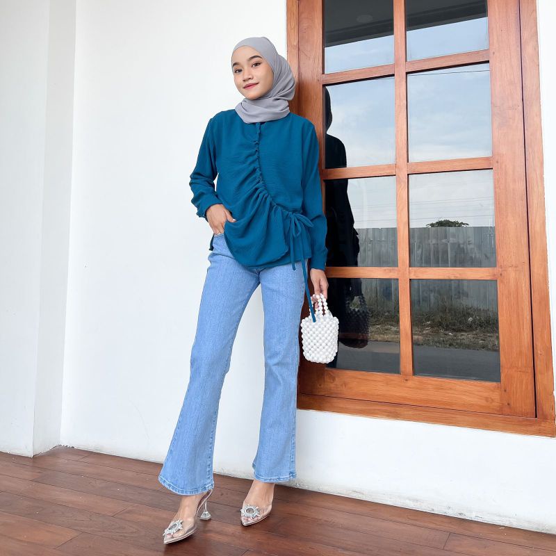 Jual SRITA BLOUSE CRINKLE AIRFLOW | Shopee Indonesia
