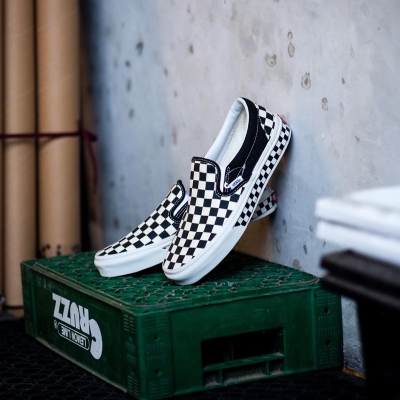 Jual VANS SLIP ON NEXTOR CHECKERBOARD BW BNIB | Shopee Indonesia