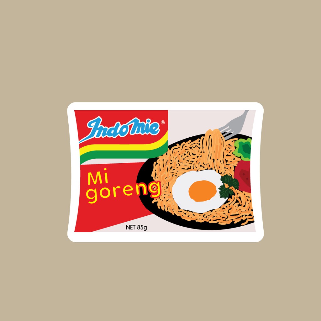 Jual STIKER STICKER ASIAN SNACKS INDOMIE POCKY SHIN RAMYUN RAMEN YAKULT ...