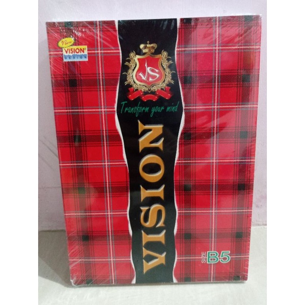 Jual Buku tulis vision 42 lembar ukuran B5 besar (1 pack isi 6 ...