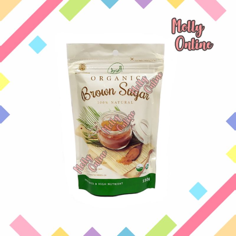 Jual Ansell Brown Sugar Organic 150 gr Pouch Gula Merah Organik ...