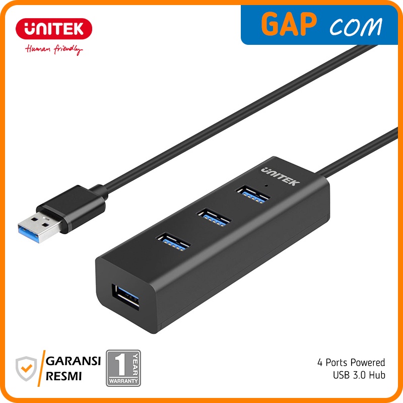 Jual USB HUB 3.0 Extension 4-Port + Micro USB External Power Unitek ...