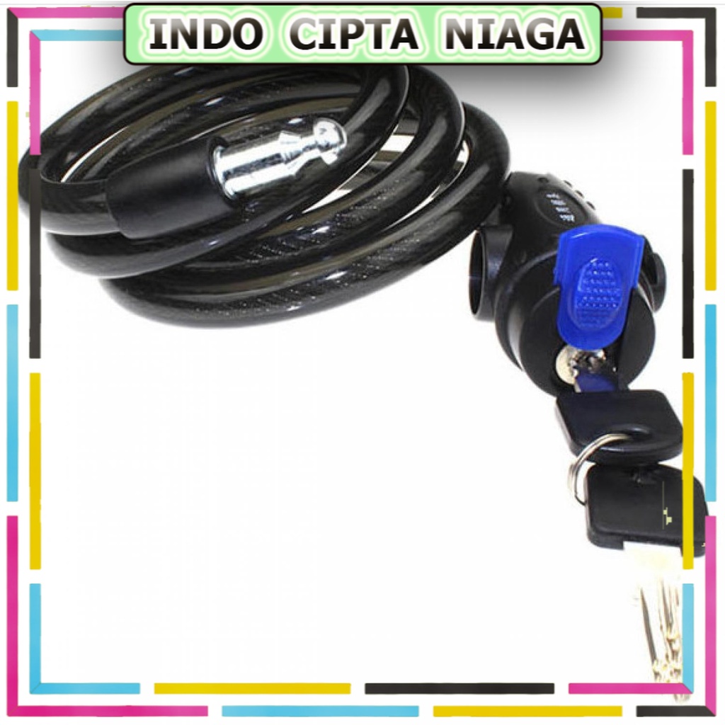 Jual Tonyon Kunci Gembok Ban Sepeda Anti Maling 1.2 Meter - TY588YE ...