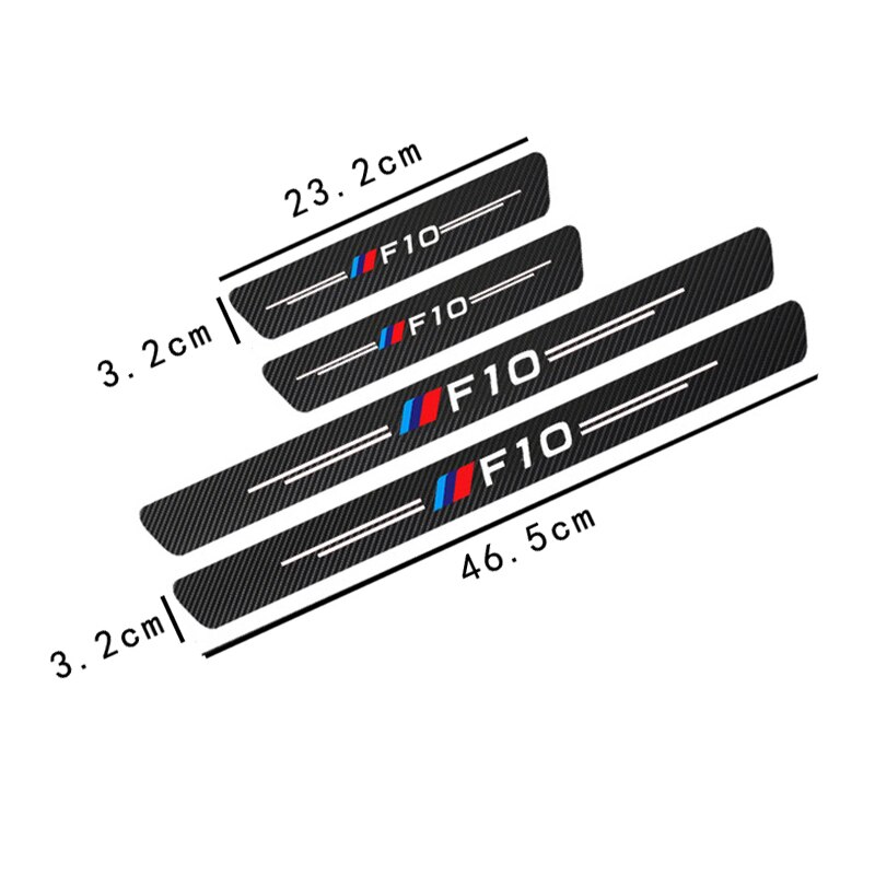 Jual 4Pcs Sticker Stiker Mobil BMW Karbon 3D Pelindung Pijakan Pintu ...