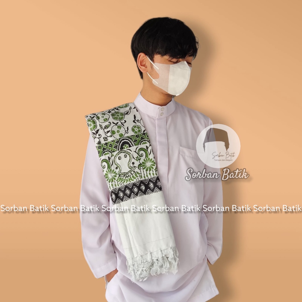 Jual Sorban Kasmiri Batik Panjang Rayon Gloyoran Serban Solo / Sorban ...