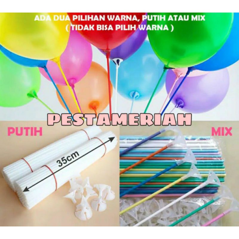 Jual STIK BALON / TANGKAI BALON / STICK BALON ECERAN / GAGANG BALON ...