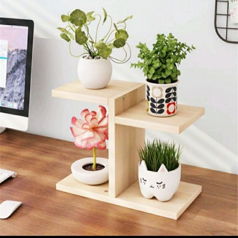 Jual RAK POT BUNGA HIAS/ RAK MINIMALIS/ RAK HIAS MEJA | Shopee Indonesia