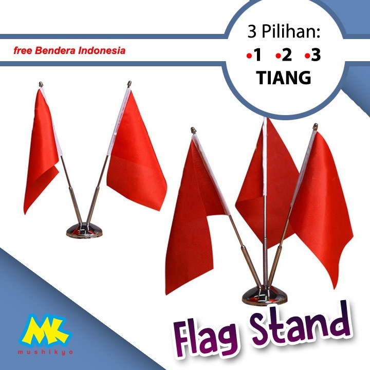 Jual stand tiang bendera meja bahan stainless steel | Shopee Indonesia