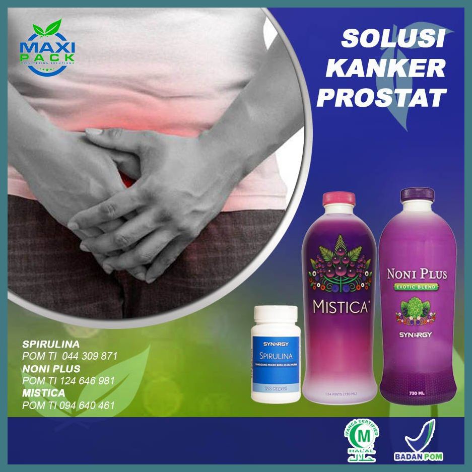 Jual Obat Pencegahan Kanker Prostat - Mistica + Spirulina | Shopee ...