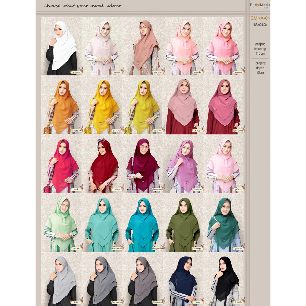 Jual JILBAB ENDOMODA EMKA 01 | Shopee Indonesia