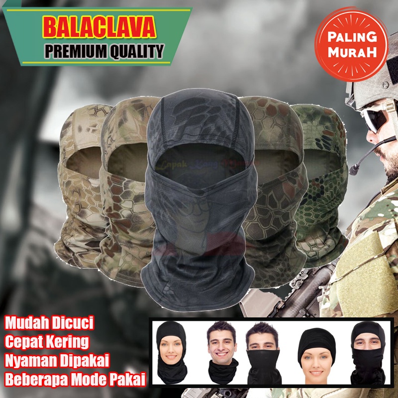 Jual Buff Balaclava Sarung Kepala Masker Pelindung Muka Motor Paintball ...