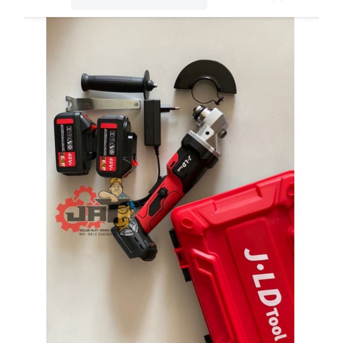 Jual Mesin Gerinda Cordless 2 Batrai 48volt Gerinda Tangan Portable Cas ...