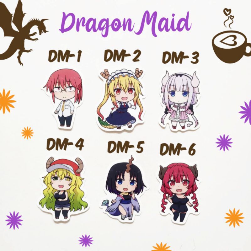 Jual Sticker Anime Kobayashi-san Chi no Maid Dragon 1 Miss Kobayashi ...
