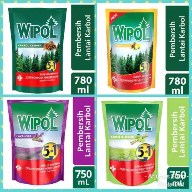 Jual Wipol Karbol Wangi Refill 800 ml (ukuran ml masing2 varian silahkan dilihat di foto produk ...