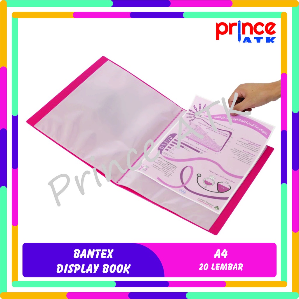 Jual BANTEX DISPLAY BOOK A4 ISI 20 POCKET #3143 | Shopee Indonesia