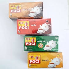 Jual Teh Poci celup 25's jasmine tea/lemon/vanila/teh asli | Shopee ...