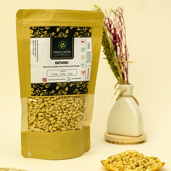 Jual 500GM PINE NUTS NATURAL RAW & ROASTED(salted/unsalted)/kacang pinus | Shopee Indonesia