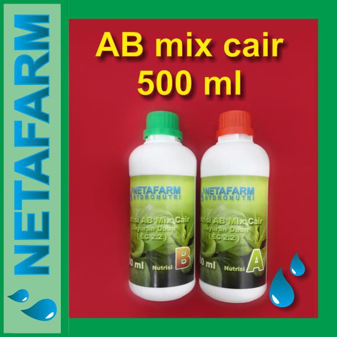 Jual Silahkan Order Ab Mix Cair Netafarm - Sayuran Daun 500Ml ( Stock A ...