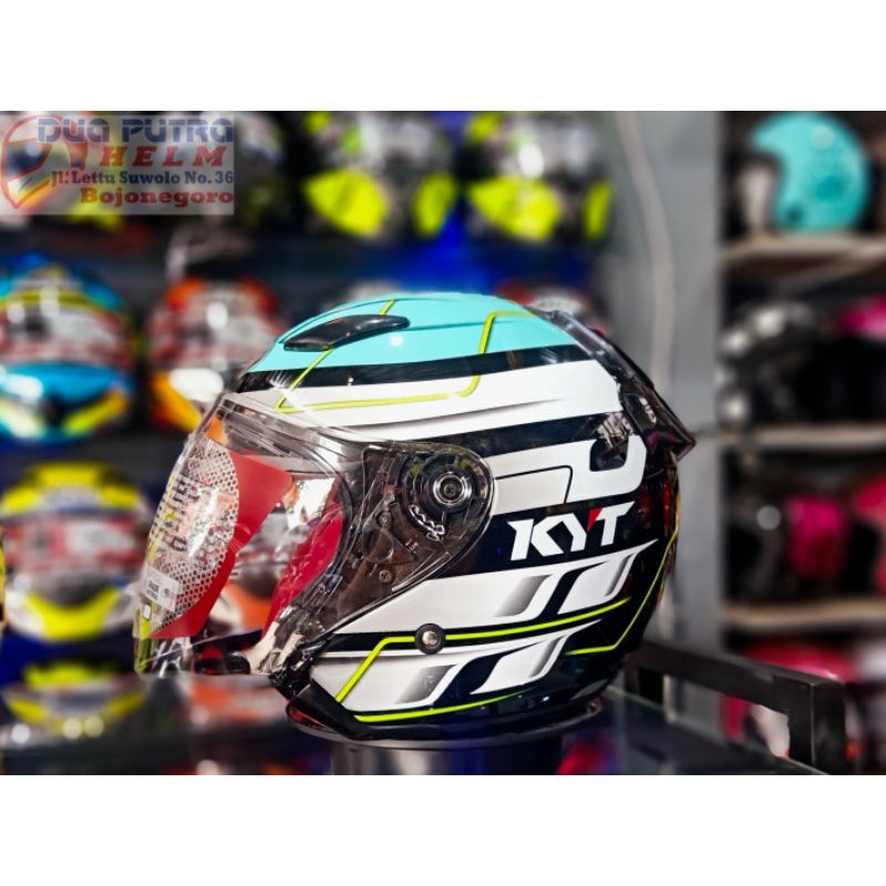 Jual KYT DJ MARU MOTIF #13 BLUE/WHITE/BLACK | Shopee Indonesia