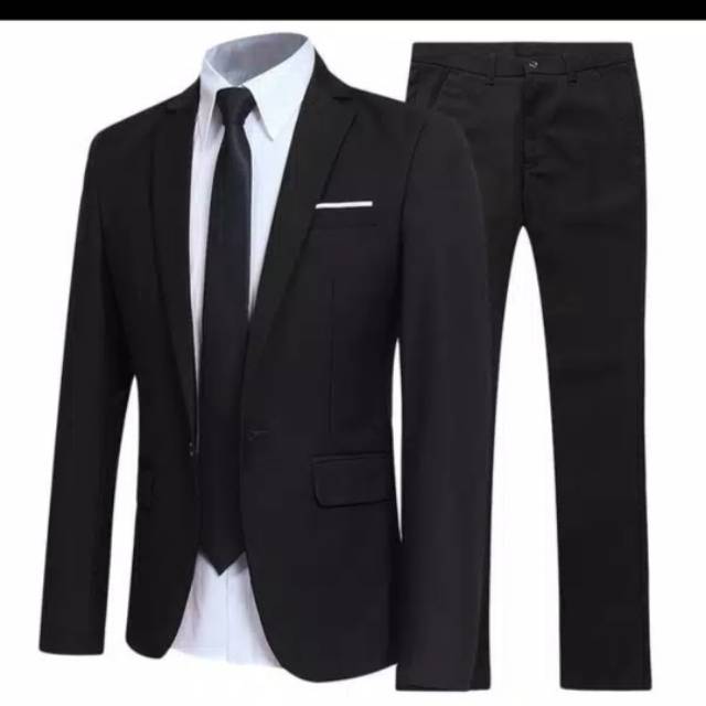 Jual Golden Clothes- Jas hitam polos -jas setelan hitam-jas wisuda-jas ...