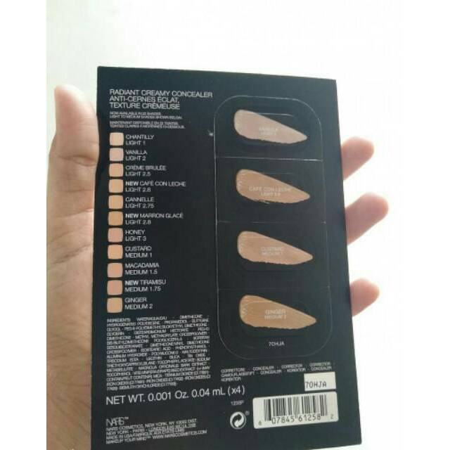 Jual NARS Radiant Creamy Concealer sample card | Shopee Indonesia