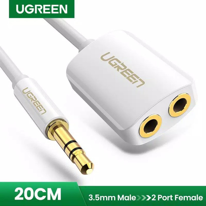 Jual Ugreen Audio Splitter 3.5mm Cable Adapter Jack Splitter Dual ...