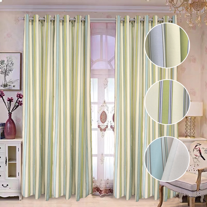 Jual Gorden Tirai Black Out Jendela / Pintu Ring 8 Tirai 140cm*240cm ...