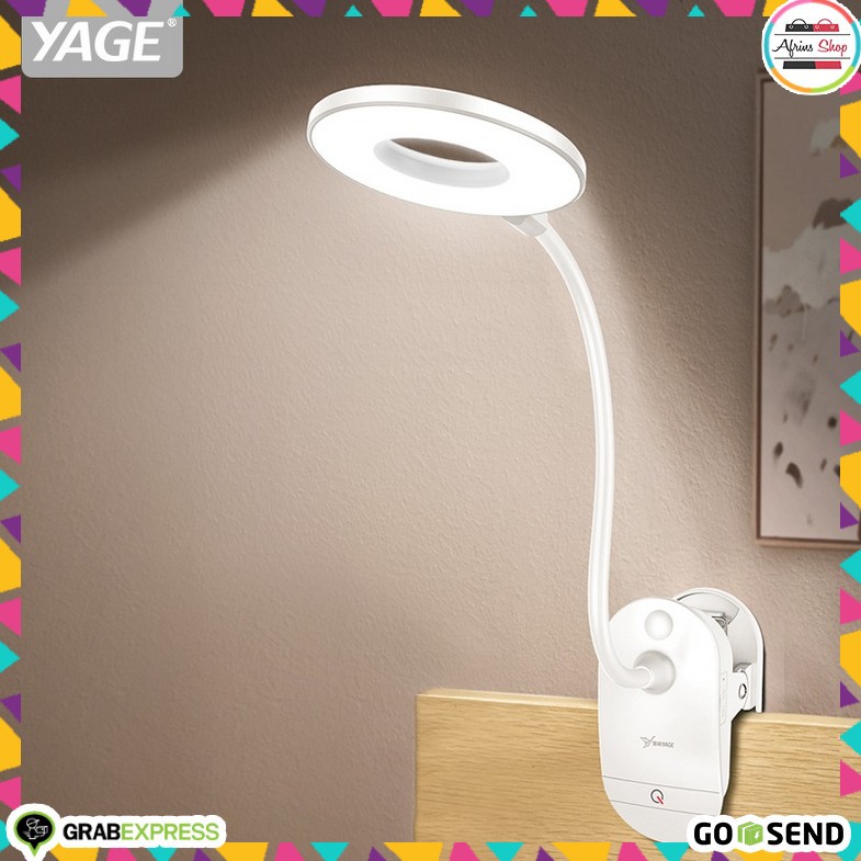 Jual Lampu Klip Meja LED Lampu Belajar Desain Bulat - White | Shopee ...