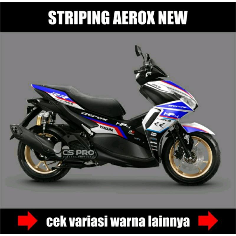 Jual stiker striping decal AEROX ALL NEW / sticker motor AEROX NEW 2021 ...