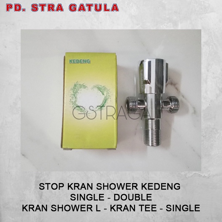 Jual Stop Kran Shower Kedeng Single - Double - Kran Shower L - Kran Tee ...