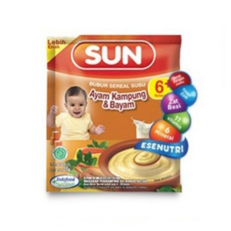 Jual bubur bayi 6 bulan SUN mpasi bayi 6+ sachet 20gr | Shopee Indonesia