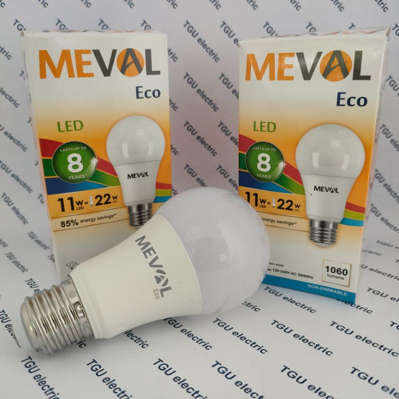 Jual Lampu LED eco Meval 7 W 7 Watt putih dan kuning | Shopee Indonesia