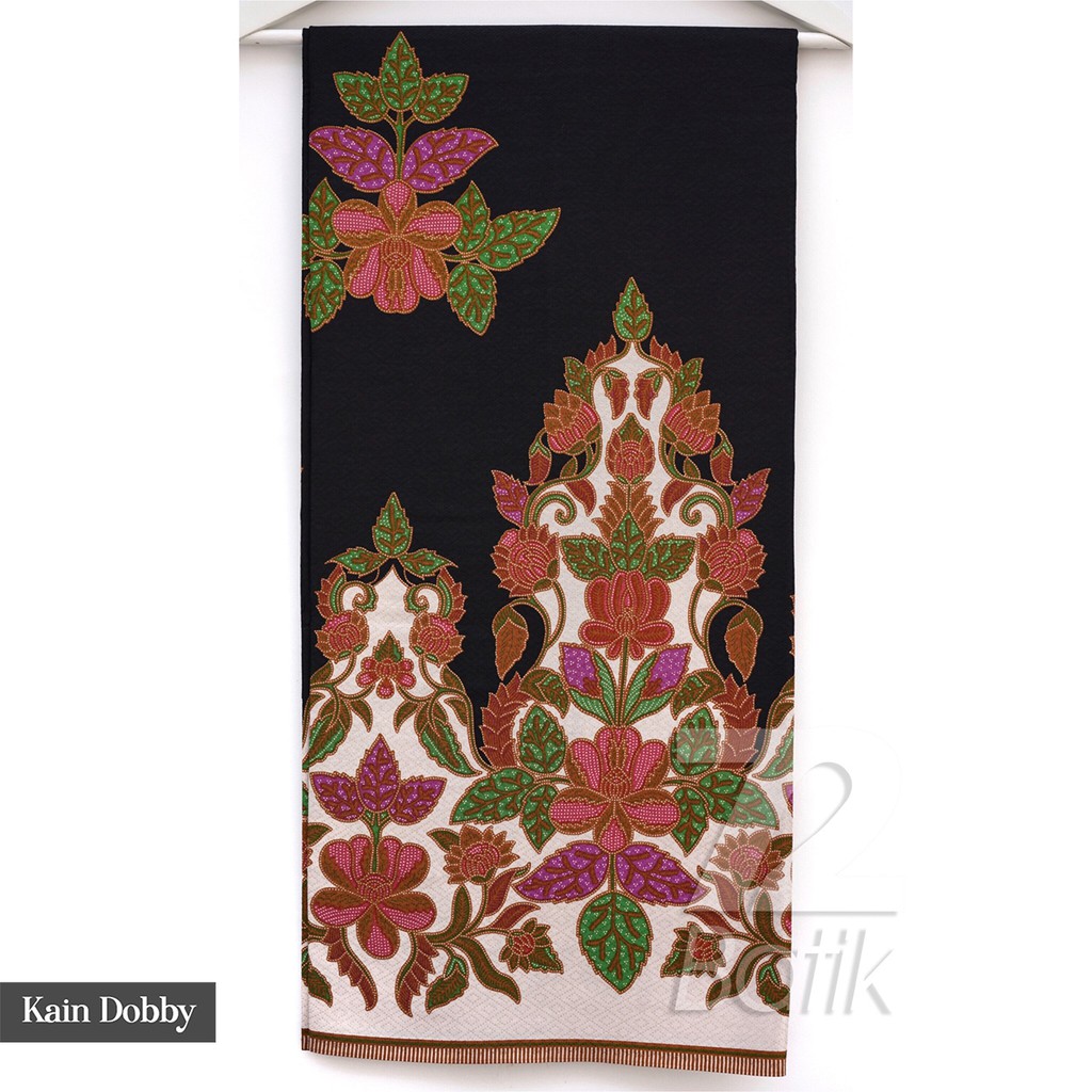 Jual KAIN BATIK PREMIUM Bahan Dobby Dobi Dobbi Dolbi Warna Hitam Hijau ...