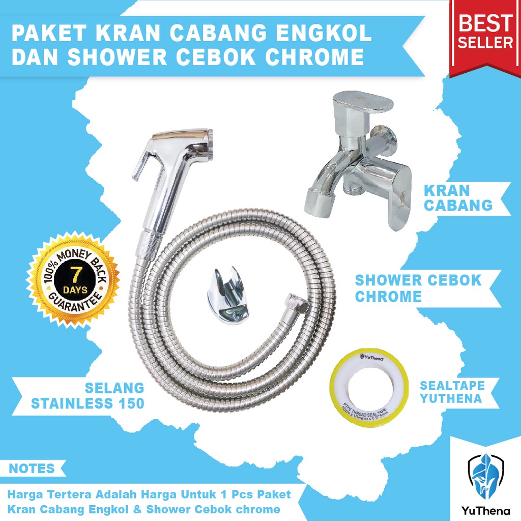 Jual Jet Shower Closet dan Kran Cabang 2 Bundling Shower Bidet Kran Air ...