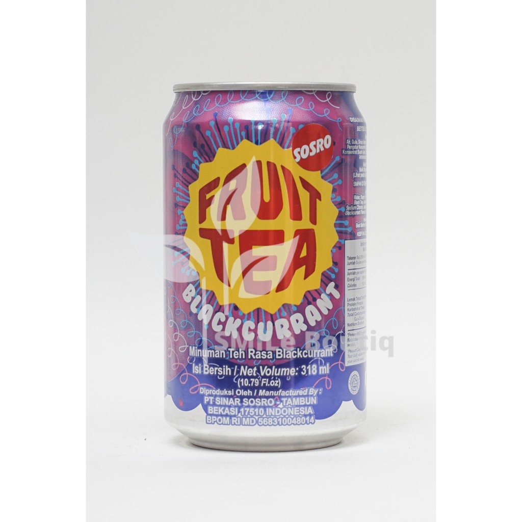 Jual Fruit Tea Can / Kaleng Blackcurrant / Apel 318 ml 1 Dus (isi 24 ...